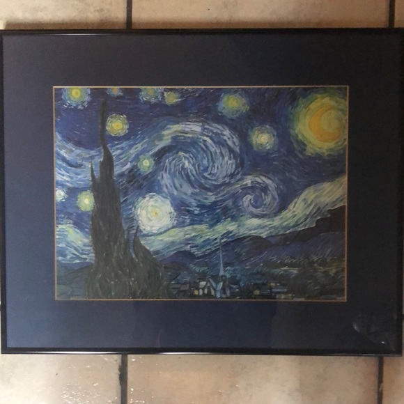 Art | Framed Starry Night Print | Poshmark